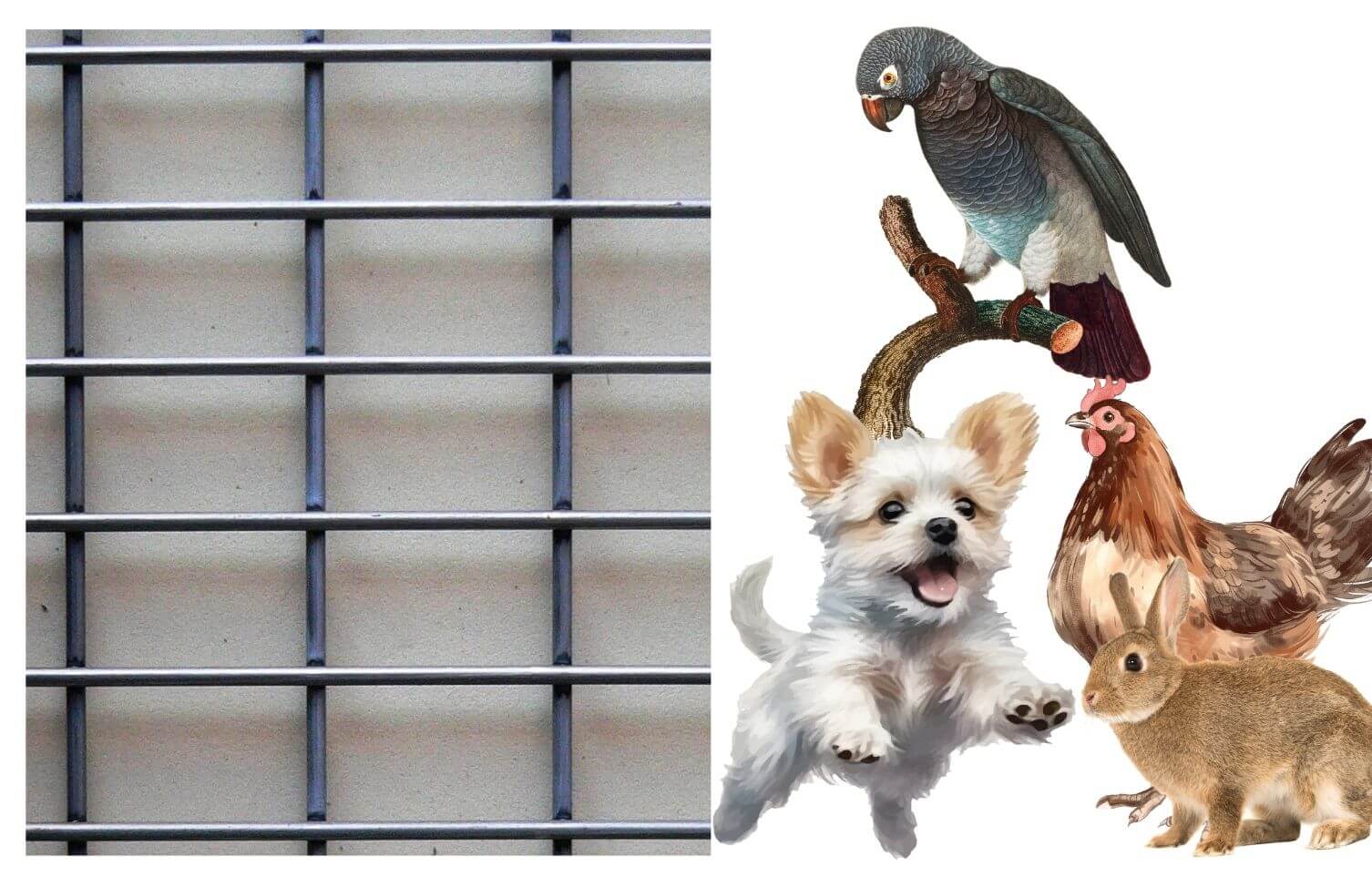 roosters voor dierenverblijven en kooien